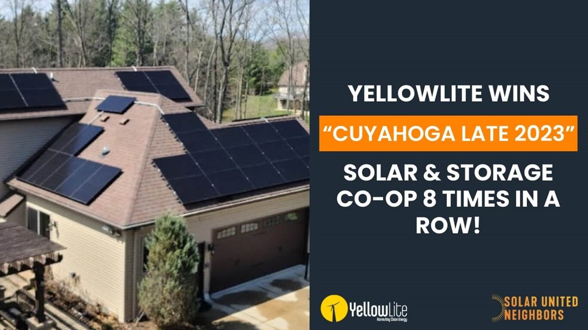 YellowLite wins Cuyahoga Late 2023 Solar & Storage Co-Op Now 8th Time ...